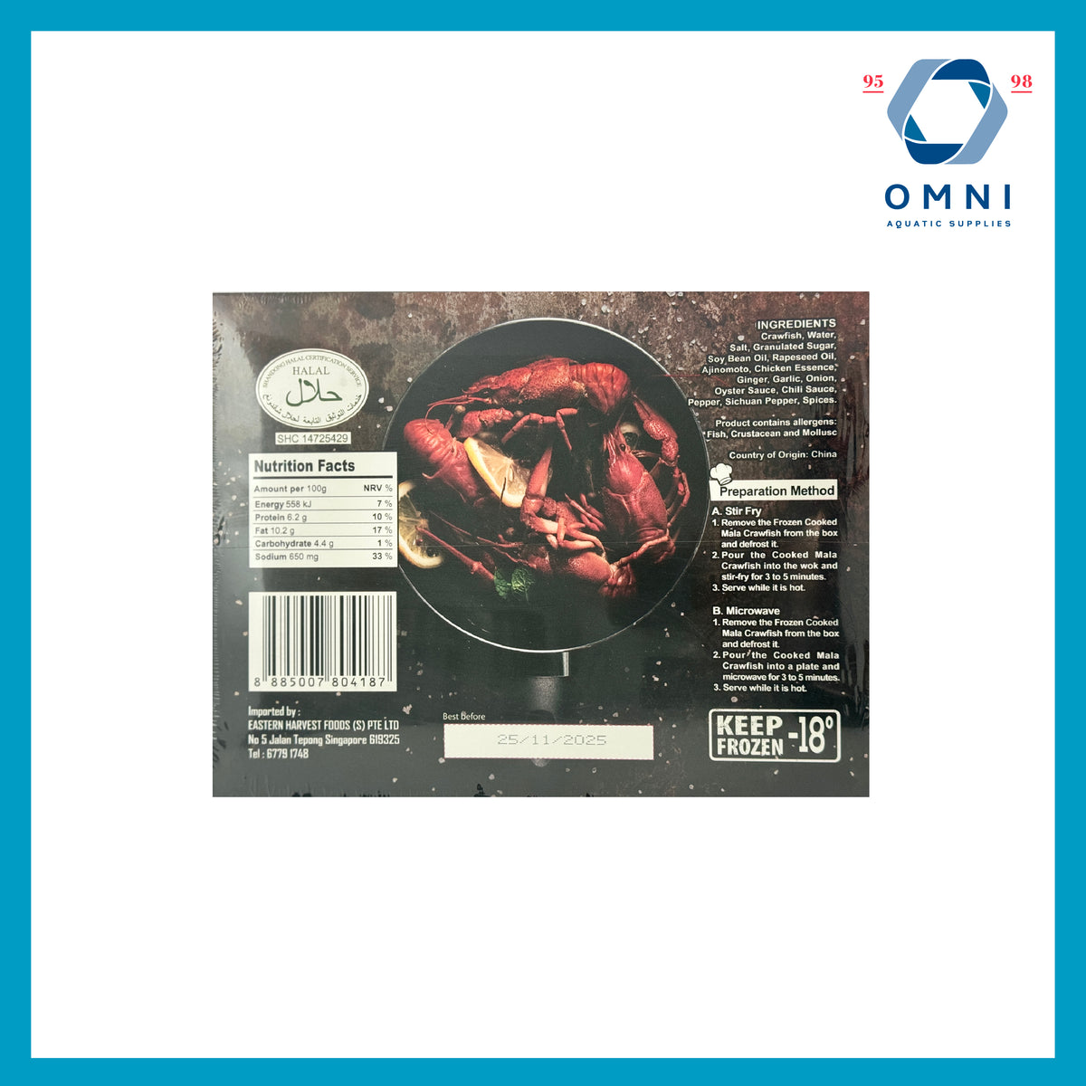 MALA BABY LOBSTER 麻辣小龙虾 - 750GM/PKT