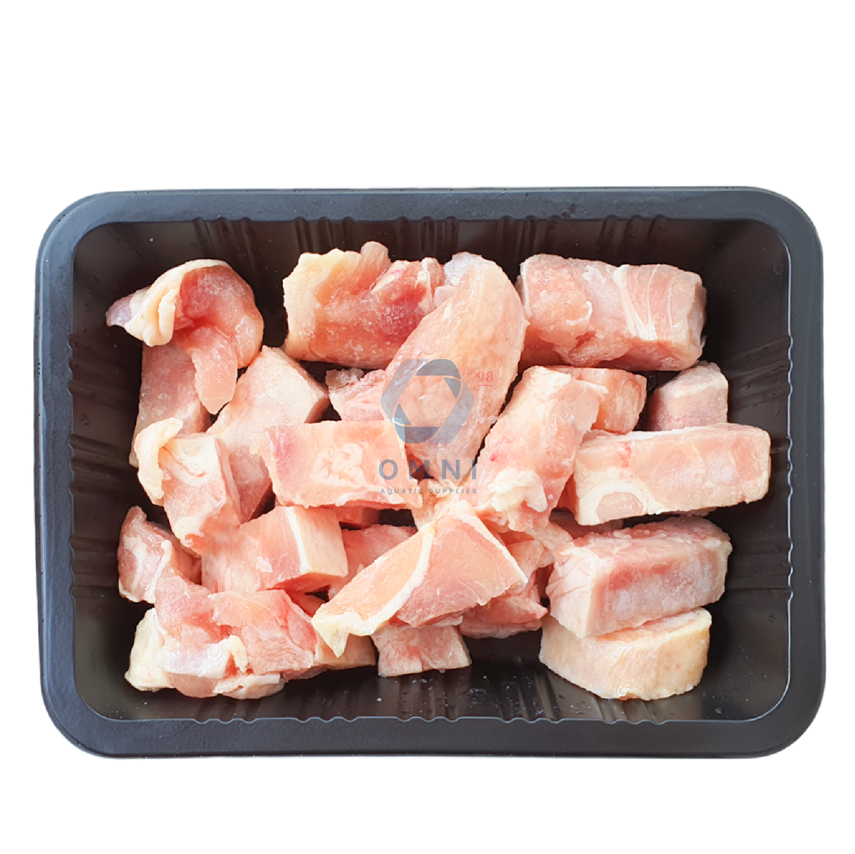 BONELESS CHICKEN LEG CUBE SKIN ON 无骨带皮鸡腿肉切粒 - 4PKTS x 500GM/PKT